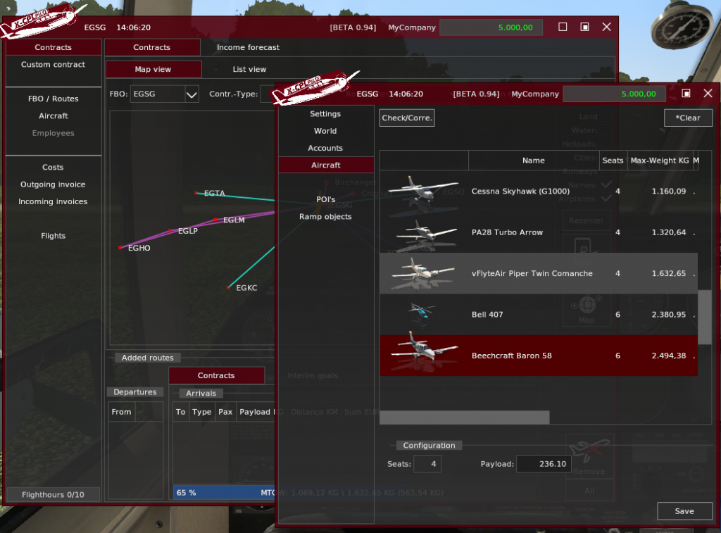 Screenshots – X-CPL-Pilot